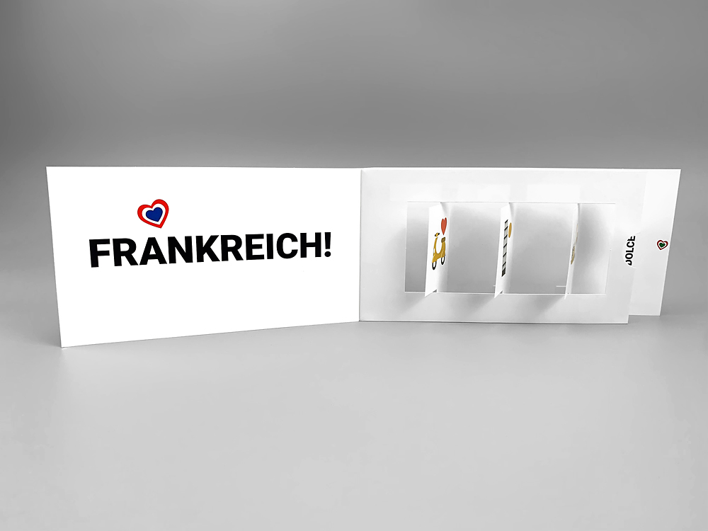 Jalousiekarte mit Klappe - Überrasche jetzt mit deiner Botschaft - EFFEKTIX